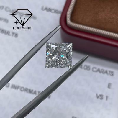 China LuxuryShine Princess Cut Lab Grown Diamond D-F Color VVS-VS With IGI Certificate Excellent Cut Wedding diamonds Wholesale for sale