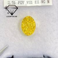 China LuxuryShine VVS-VS Fancy Yellow/Light Yellow/Fancy Intense/Vivid Yellow Lab Grown Diamond  1CT 2CT 3CT 4CT 5CT Oval Excellent Cut With Certificate & Customized jewelry for sale