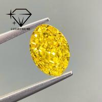 China LuxuryShine VVS-VS Fancy Yellow/Light Yellow/Fancy Intense/Vivid Yellow Lab Grown Diamond  1CT 2CT 3CT 4CT 5CT Oval Excellent Cut With Certificate & Customized jewelry for sale