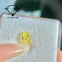 China LuxuryShine VVS-VS Fancy Yellow/Light Yellow/Fancy Intense/Vivid Yellow Lab Grown Diamond  1CT 2CT 3CT 4CT 5CT Oval Excellent Cut With Certificate & Customized jewelry for sale