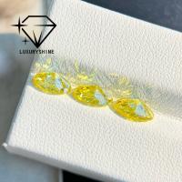 China LuxuryShine VVS-VS Fancy Yellow/Light Yellow/Fancy Intense/Vivid Yellow Lab Grown Diamond  1CT 2CT 3CT 4CT 5CT Oval Excellent Cut With Certificate & Customized jewelry for sale