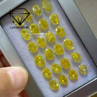 China LuxuryShine VVS-VS Fancy Yellow/Light Yellow/Fancy Intense/Vivid Yellow Lab Grown Diamond  1CT 2CT 3CT 4CT 5CT Oval Excellent Cut With Certificate & Customized jewelry for sale