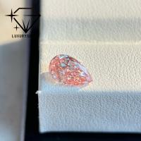 China LuxuryShine 1-15CT Fancy pink Pear cut Lab Grown Diamond VVS-VS Loose Diamonds  & Wedding Jewelry & Customized jewelry ﻿ for sale