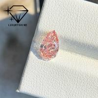 China LuxuryShine 1-15CT Fancy pink Pear cut Lab Grown Diamond VVS-VS Loose Diamonds  & Wedding Jewelry & Customized jewelry ﻿ for sale