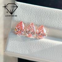 China LuxuryShine 1-15CT Fancy pink Pear cut Lab Grown Diamond VVS-VS Loose Diamonds  & Wedding Jewelry & Customized jewelry ﻿ for sale