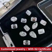 China LuxuryShine VS1-VS2 Lab Grown Diamond Loose Diamonds Heart/Princess/Oval/Round/Cushion/Pear/Asscher Customized jewelry for sale