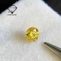 China LuxuryShine VVS2/VS1 Lab Grown Diamond Fancy Vivid Yellow Rund Shape Loose Diamonds With IGI Certificate Customized jewelry for sale