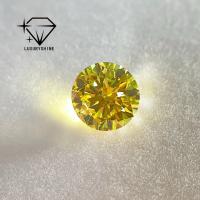 China LuxuryShine VVS2/VS1 Lab Grown Diamond Fancy Vivid Yellow Rund Shape Loose Diamonds With IGI Certificate Customized jewelry for sale