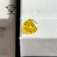 China LuxuryShine VVS2/VS1 Lab Grown Diamond Fancy Vivid Yellow Rund Shape Loose Diamonds With IGI Certificate Customized jewelry for sale