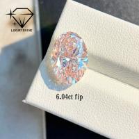 China LuxuryShine 1-10CT Fancy pink Oval Lab Grown Diamond VVS-VS Loose Diamonds Customized jewelry with IGI Certificate﻿ for sale