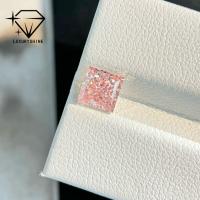 China LuxuryShine 1-10CT Princess﻿ Shape Fancy pink Lab Grown Diamond VVS-VS Loose Diamonds Customized jewelry with IGI Certificate for sale