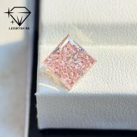 China LuxuryShine 1-10CT Princess﻿ Shape Fancy pink Lab Grown Diamond VVS-VS Loose Diamonds Customized jewelry with IGI Certificate for sale