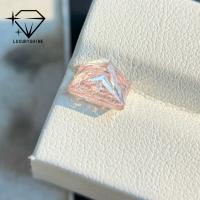 China LuxuryShine 1-10CT Princess﻿ Shape Fancy pink Lab Grown Diamond VVS-VS Loose Diamonds Customized jewelry with IGI Certificate for sale