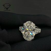 China Luxuryshine Oval Cut VVS/VS Lab Grown Diamond 10CT Solitaire Ring 18K solid Gold custom Jewelry  With IGI Certificate for sale