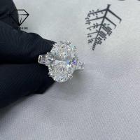 China Luxuryshine Oval Cut VVS/VS Lab Grown Diamond 10CT Solitaire Ring 18K solid Gold custom Jewelry  With IGI Certificate for sale