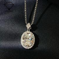 China 18K Gold Oval Lab Grown Diamond Pendant VVS1-VS1 0.3-3.0ct for sale