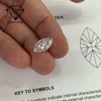 China Lab Grown Marquise Diamond VVS-VS D-F Color IGI Certified for sale