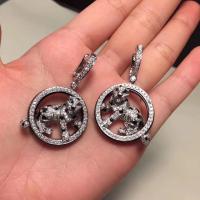 China Diamonds 18K Gold Earrings Jewelry PanthèRe De  White Gold Emeralds Jade Onyx for sale