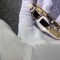 China Brand Jewelry Love bracelet 4 Diamonds Yellow Gold Diamonds18k Gold for sale