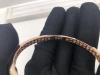 China Luxury Jewelry Snakewomens Charm Bracelets Customized 18 Kt Pink Gold With Diamonds for sale