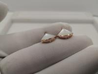 China No Diamond Custom Gold Jewelry DIVA Earring In 18kt Gold White Gold With Gemstone for sale