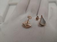 China No Diamond Custom Gold Jewelry DIVA Earring In 18kt Gold White Gold With Gemstone for sale