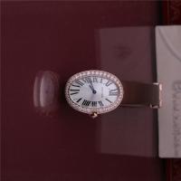 China Luxury Brand Gold Watch 18K Rose Gold Women Watch with Diamond Leather Belt for sale