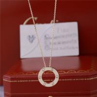 China Classic 18K Gold Necklace With 3 Diamonds Iconic Symbol Of Love Jewelry for sale