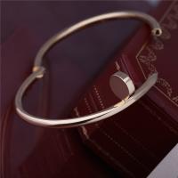 China Real Gold  JUSTE UN CLOU BRACELET YELLOW GOLD Thick Model Nail Bangle B6048217 for sale
