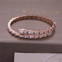 China Luxury Closet Rose Gold Bracelet Serpenti Viper one-coil full diamond Snake Bangle 353792 for sale