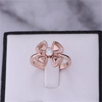 China Roman Love Flower Ring Fiorever 18 kt Rose Gold Ring set with a central diamond and pavé diamonds for sale