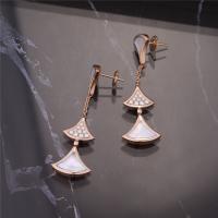 China Roma Designer Brand DIVAS' DREAM Earrings Pink Gold 3 Motifs Drop Earrings Feminine Elegance for sale