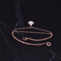 China 1 Motif White Mother Pearl Bracelet Rose Gold With 18K Rose Gold Pendant for sale