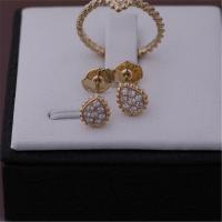 China French Fine Serpent BohèMe XS Motif Ear Studs In Pink Gold Earrings JCO01362 for sale
