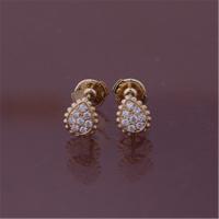 China French Fine Serpent BohèMe XS Motif Ear Studs In Pink Gold Earrings JCO01362 for sale