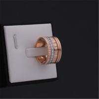 China Luxury Gold Jewelry Real 18 Karat Gold Diamond Quatre Radiant Edition Large Ring Ref JRG02484 for sale