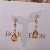 China 18K Yellow Gold Serpent Boheme 4 Motifs Earrings Citrine Pendant Earrings XS and L Motifs Ref JCO01279 for sale
