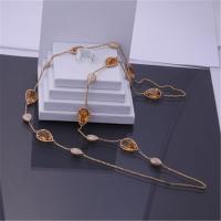 China Real Gold Replica Serpent Boheme Long Necklace 16 Motifs With Diamonds And Citrins Ref JCL01018 for sale