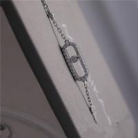 China 5mm Width Paris Jewelry Messika Move Uno Pave Diamond Bracelet White Gold for sale