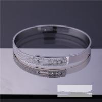 China White Gold Diamond Bracelet Paris Jewelry 4.5mm Width for sale