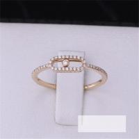 China Messika Elegant Engagement Wedding Diamond Ring Move Uno Pavee Ring In 18K Pink Gold for sale