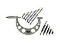 China 0-150mm Interchangeable Anvils Outside Micrometer With Ratchet Thimble For Easy Application for sale