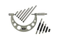 China 0-150mm Interchangeable Anvils Outside Micrometer With Ratchet Thimble For Easy Application for sale