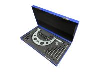 China 0-150mm Interchangeable Anvils Outside Micrometer With Ratchet Thimble For Easy Application for sale