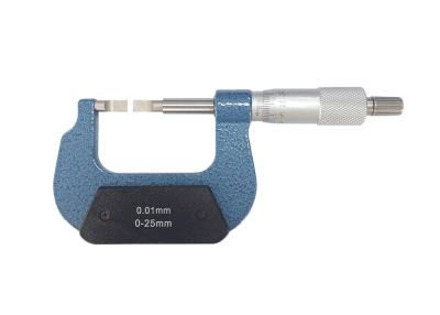 China Starrett Type 0-25mm Blade Micrometer for Measuring Narrow Grooves, Keyways and Small slots for sale