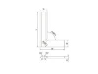 China 90 Degree Stainless Steel Beveled Edge Square for sale