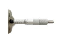 China 0-25mm Depth Gauge Micrometer With Interchangeable Measuring Rods For Wide Measuring Range for sale