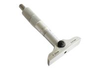 China 0-25mm Depth Gauge Micrometer With Interchangeable Measuring Rods For Wide Measuring Range for sale