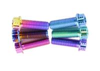 China Titanium Torx Screws Anodized Color Flat Head Bolts Titanium Fasteners for sale