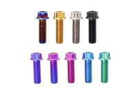 China Titanium Torx Screws Anodized Color Flat Head Bolts Titanium Fasteners for sale